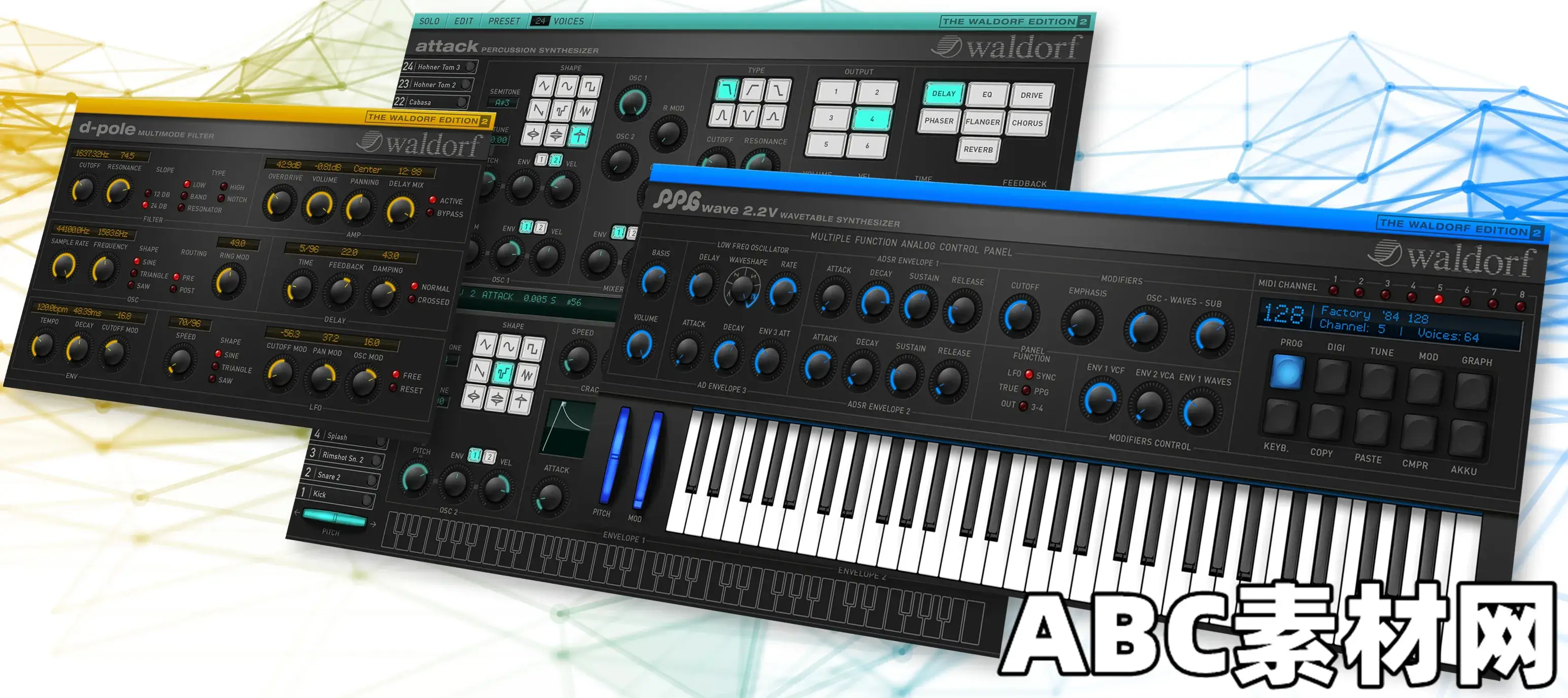 打击乐合成器合唱和混响延时滤波均衡器Waldorf Waldorf Edition 2 v2.3.1 Incl Keygen [WIN ...