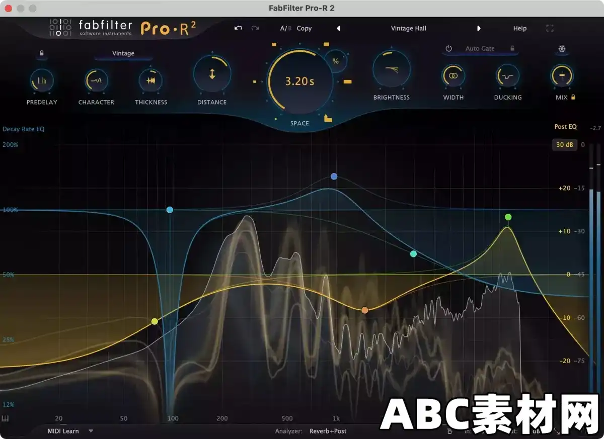 混响插件FabFilter Pro-R v1.1.5 Incl Patched and Keygen-R2R | ABC素材资源网