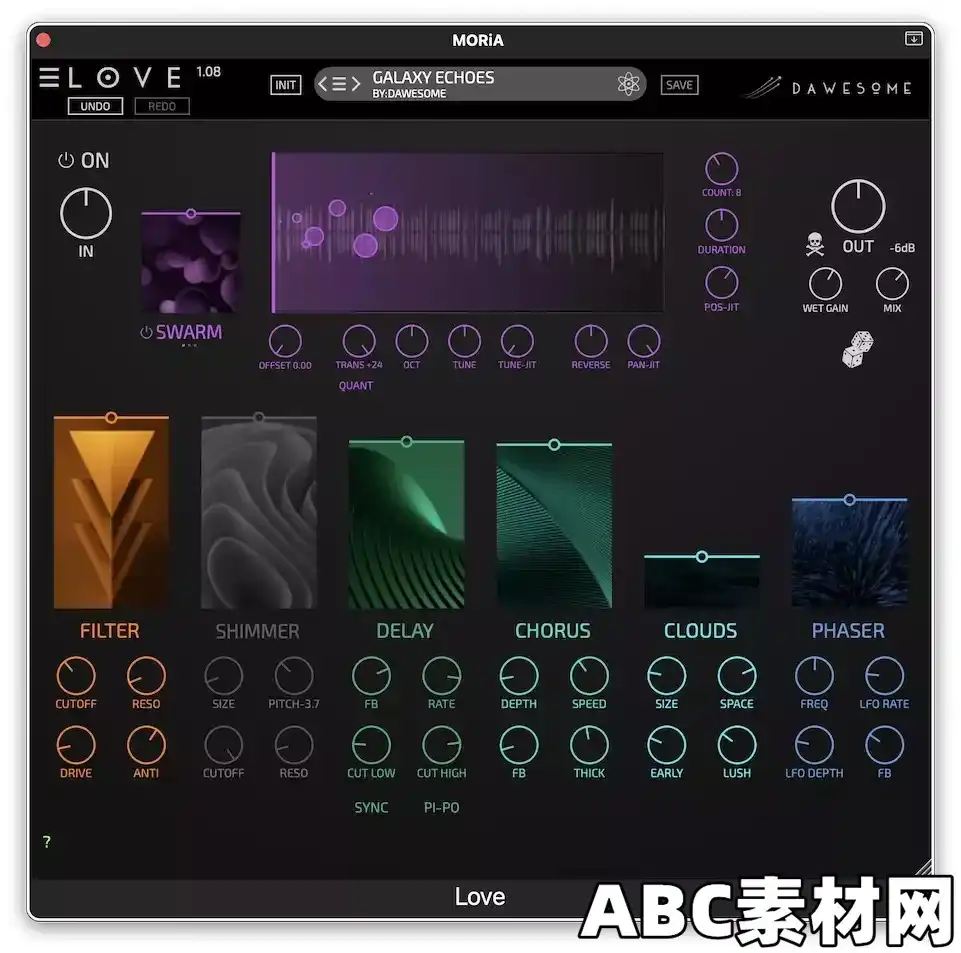 Tracktion Software Dawesome Love v1.08 U2B Mac OSX [MORiA] | ABC素材资源网